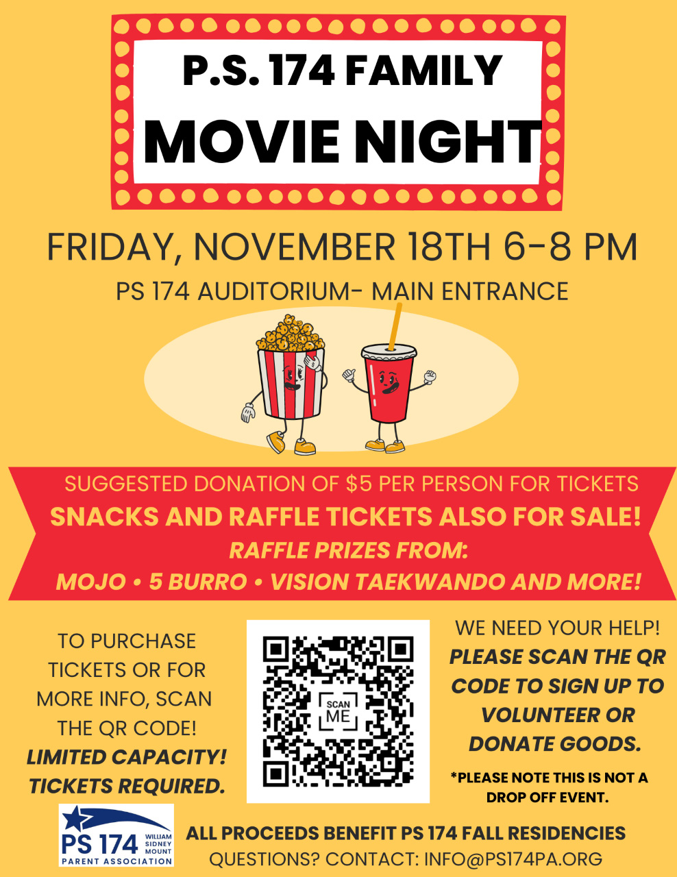 Movie Night – Friday Nov. 18, 2022 – P.S. 174 William Sidney Mount ...